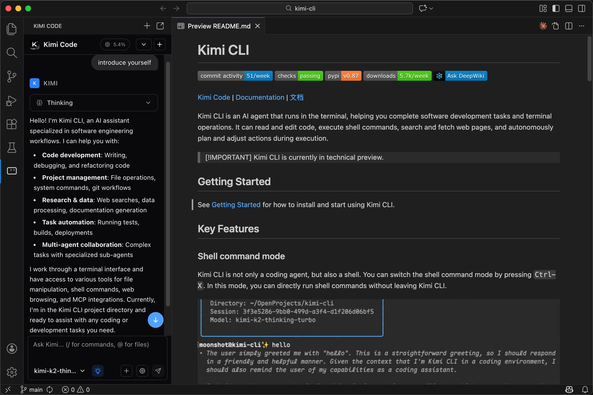 Kimi Code for VS Code 快速入门 - Kimi 帮助中心